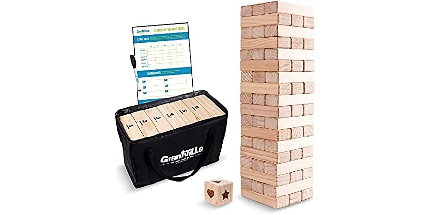 Giantville GV-25804 Giant Tumbling Timber Toy + Dice + C (Open Box)