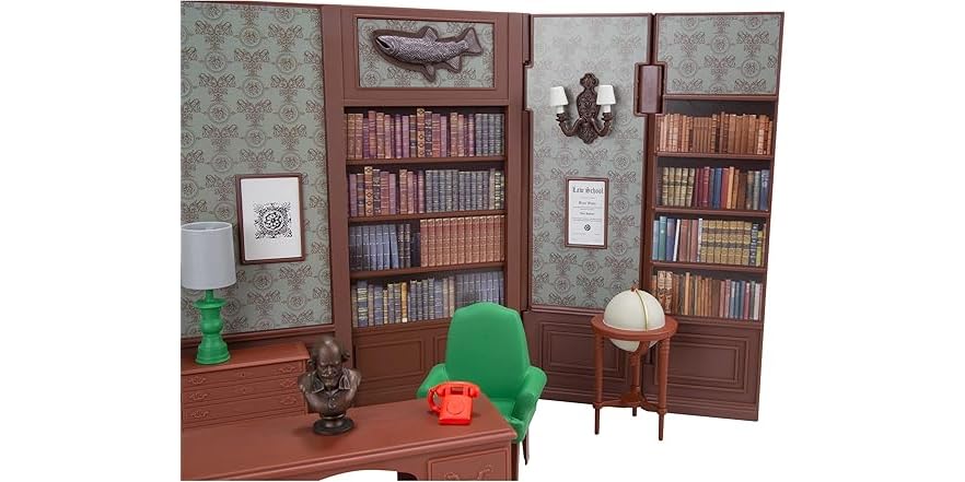 DC Retro Wayne Manor Library Playset