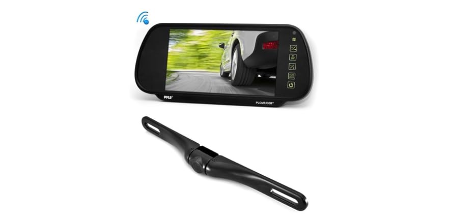 Pyle 7" Bluetooth Mirror Backup Camera & Monitor