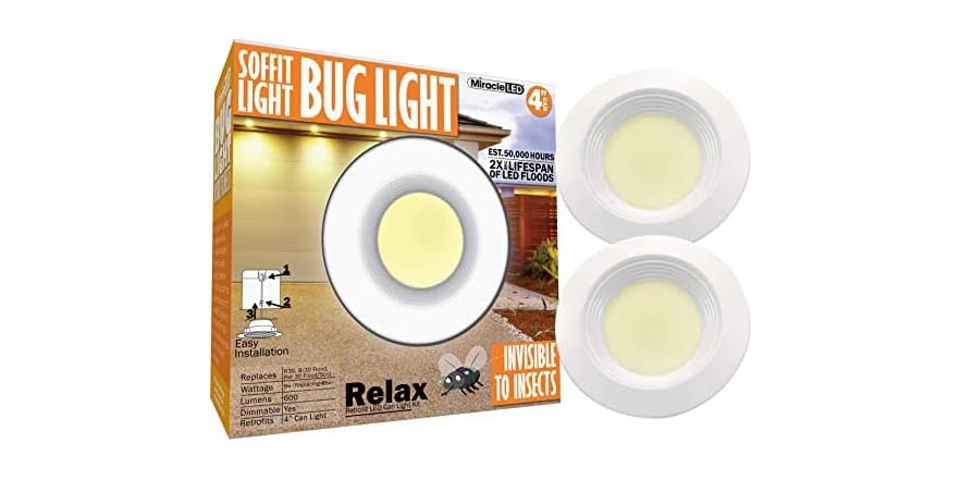 Miracle LED Bug Soffit Light 2-Pack