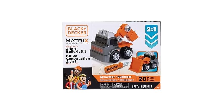 BLACK+DECKER Matrix Jr.Kids Play Tool Kit