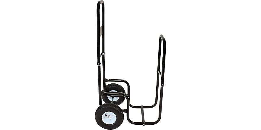 Sunnydaze QX-FLC-COMBO Rolling Log Cart w/ Cover