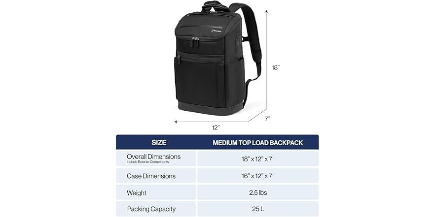 Travelpro Crew 3 Medium Top Load Backpack