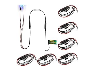 6 Pcs Halloween LED Eyes for Mask