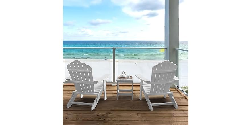 EMBERRANGE Folding Adirondack Chair