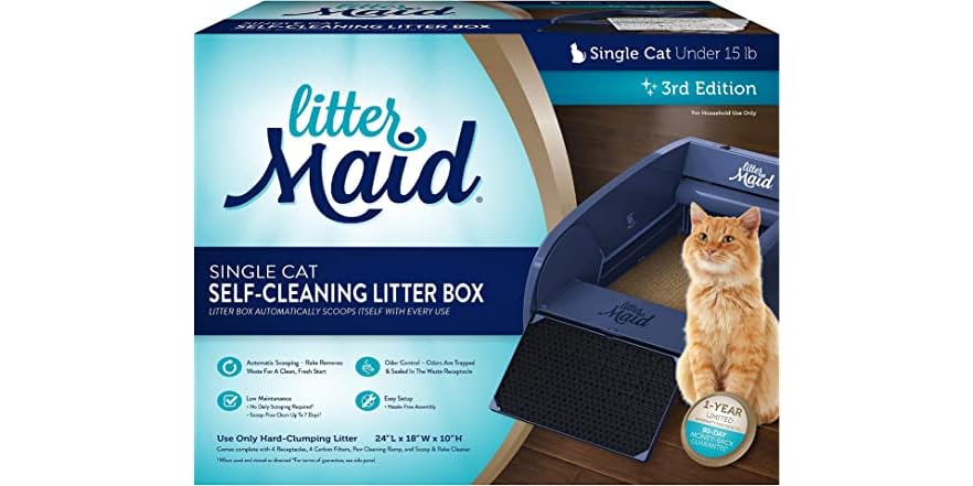 LitterMaid® Self-Cleaning Litter Box (Open Box)