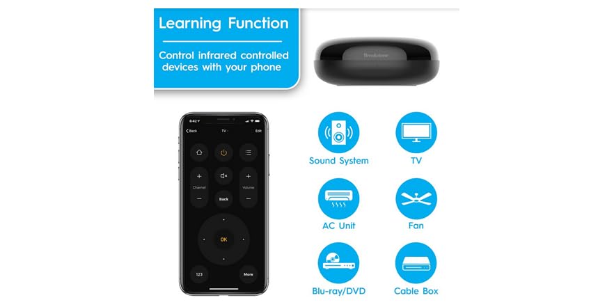 Brookstone Smart WiFi Universal Remote Control