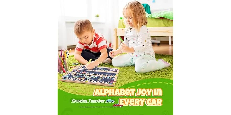 NOWRICH Magnetic Alphabet Maze Letter Puzzle