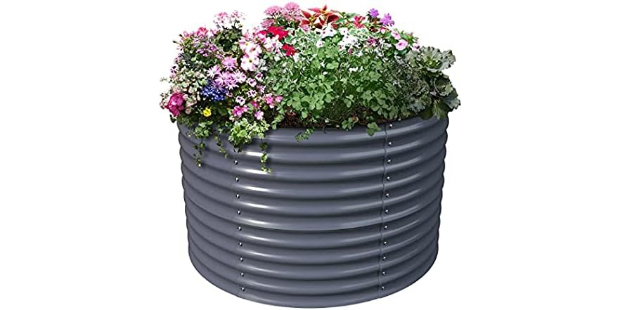 Olle Round Raised Garden Bed 32" Tall (Open Box)