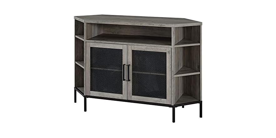 Walker Edison Metal Mesh TV Stand