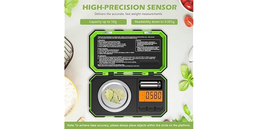 Digital Pocket Scale With Calibrator