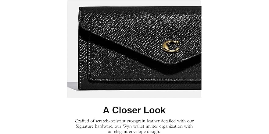 Coach Crossgrain Leather Wyn Soft Wallet