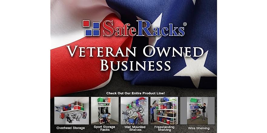 SafeRacks Golf Equipment Organizer Rack White