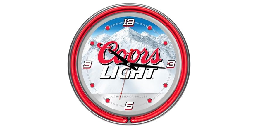 Coors Light 14-inch Neon Wall Clock