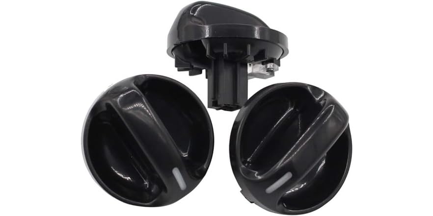 Pack of 6 HVAC Heater A/C Control Knobs