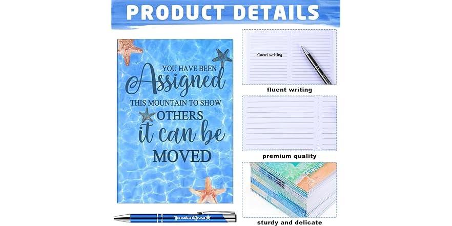 72 Pack Inspirational Notepad With Pens