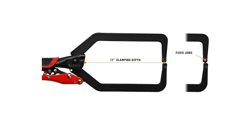 ARMOR TOOL Locking C-Clamp - 19"