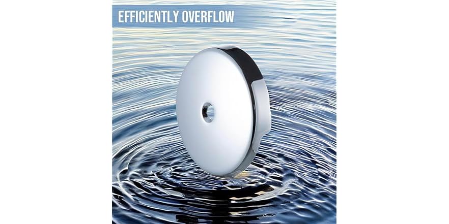 2 Pack Bathtub Drain Overflow Face Plate