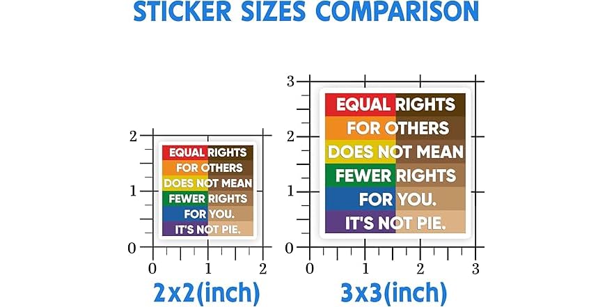 Generic Set 3Pcs Equal Rights Stickers