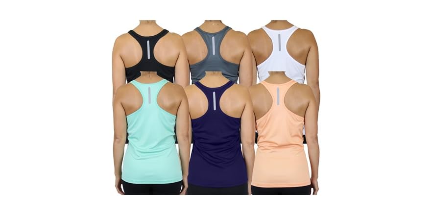 5Pk Womens Performance Racerback Tank