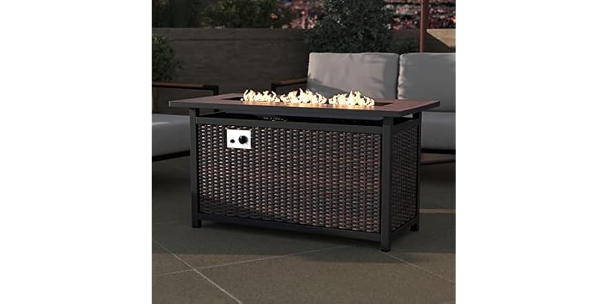 Taylor & Logan 45" 50,000 BTU Propane Gas Fire Pit Table