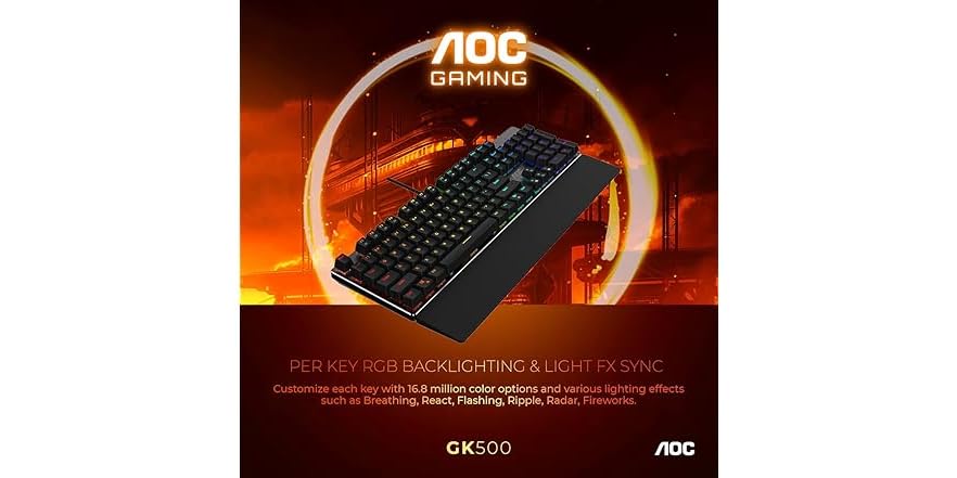 AOC Gaming Full RGB Mechanical Keyboard