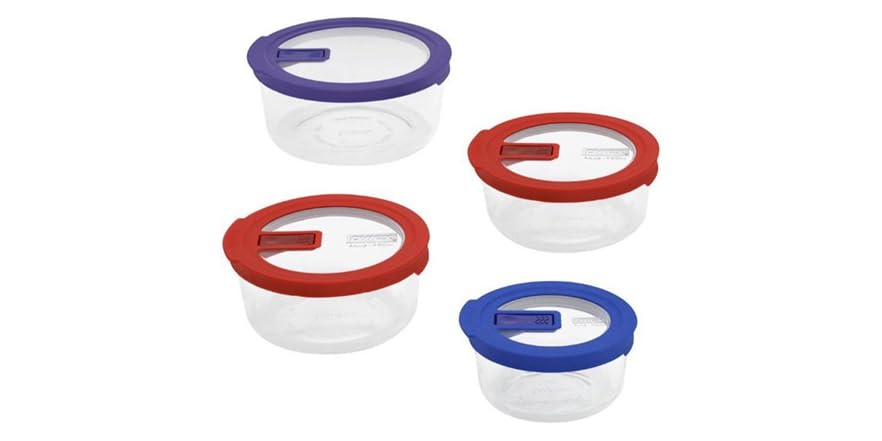 Pyrex No Leak Lids™ 8pc Set