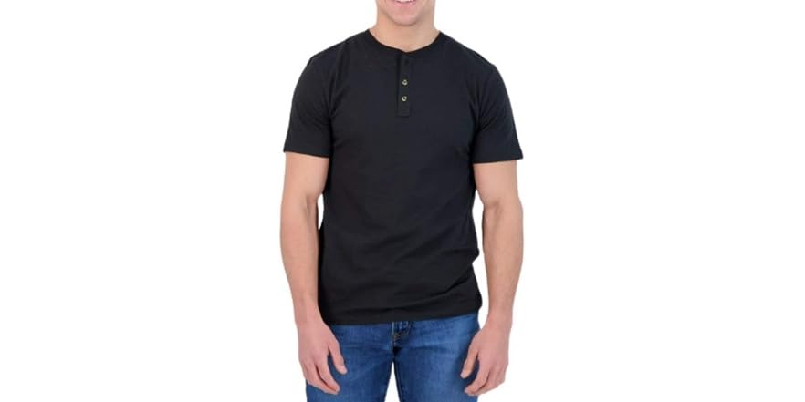 {3-Pack} Men's Cotton Casual Henley T-Shirts