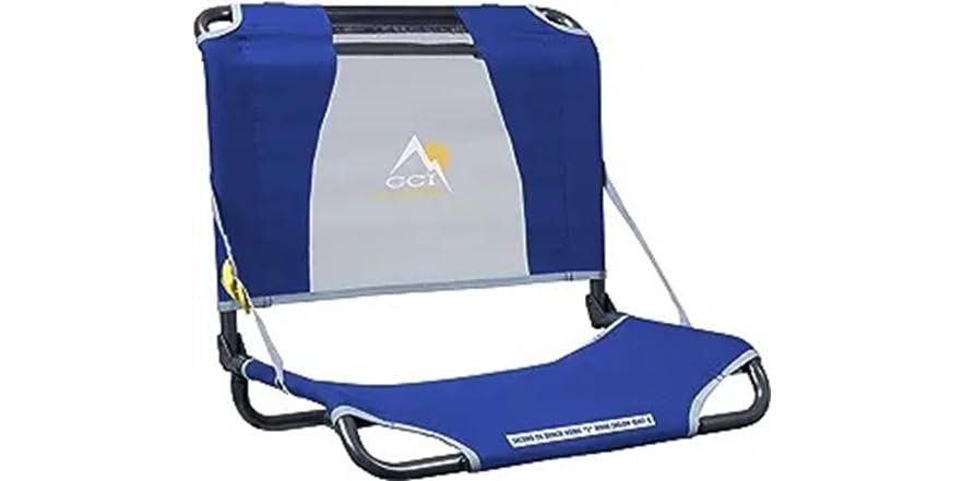 GCI Outdoor Big Comfort Stadium Chair With Adjustable Backrest