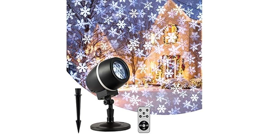 LED Snowflake Projector w/Remote