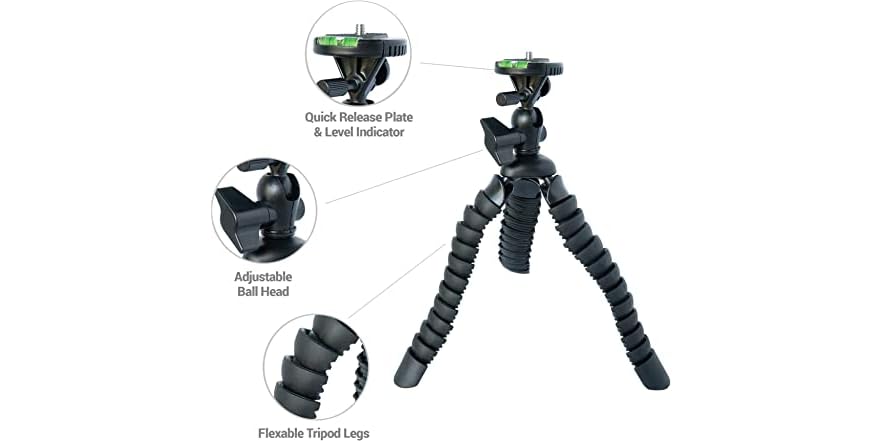Focus Flexible 10" Spider Tripod