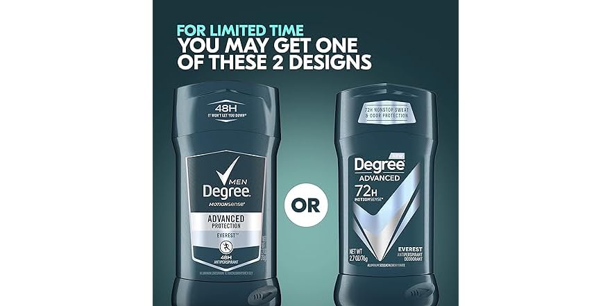 2 Pk Degree Men Advanced Antip/Deod Everest