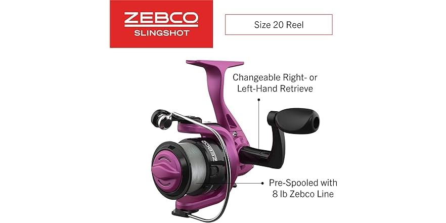 Zebco Slingshot Reel Fishing Rod Combo