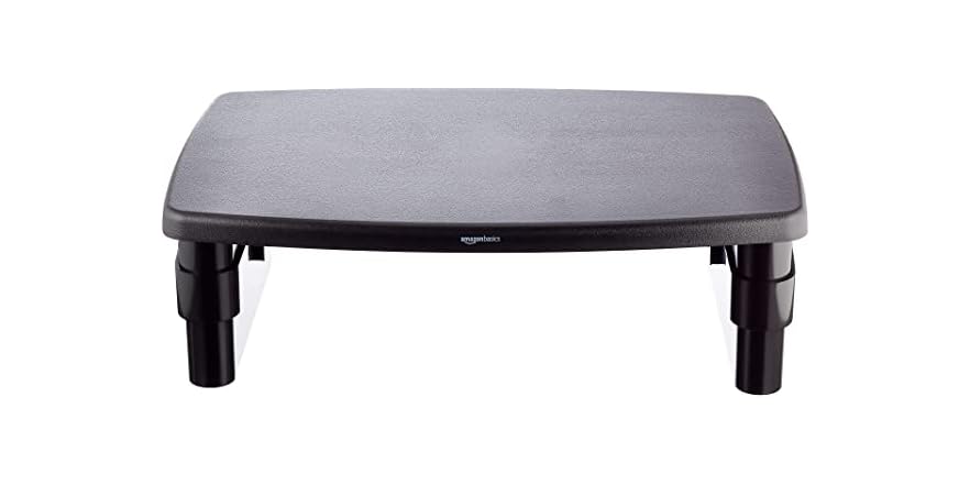 Amazon Basics Adjustable Monitor Riser Desk Stand