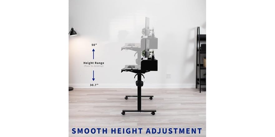 VIVO Electric 2-Tier Adjustable Desk