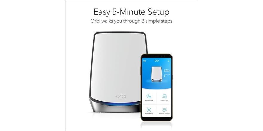 NETGEAR Orbi AX6000 Tri-Band Mesh, 3-Pack