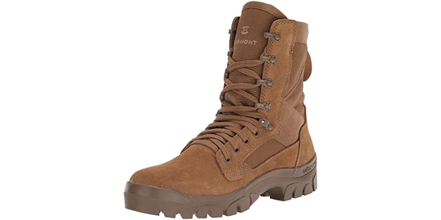 T 8 Bifida Tactical Suede Leather Boots, Coyote, 8