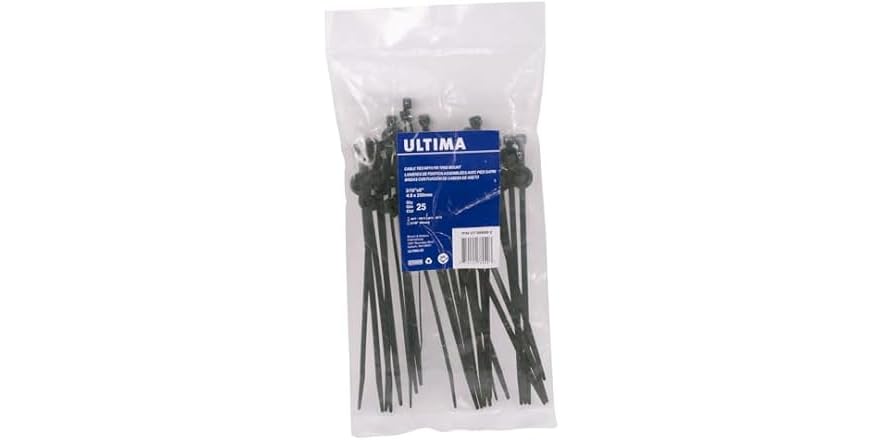 Ultima Cable Ties w/ Fir Tree Mount 100pk