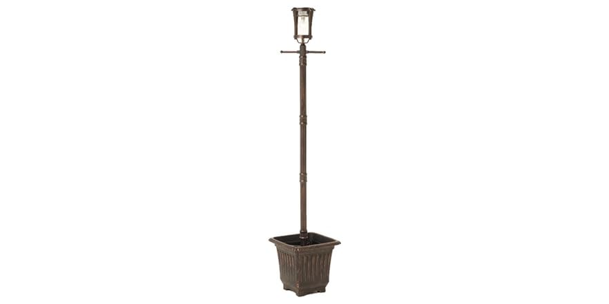 Solar Lamp Post & Planter Combo