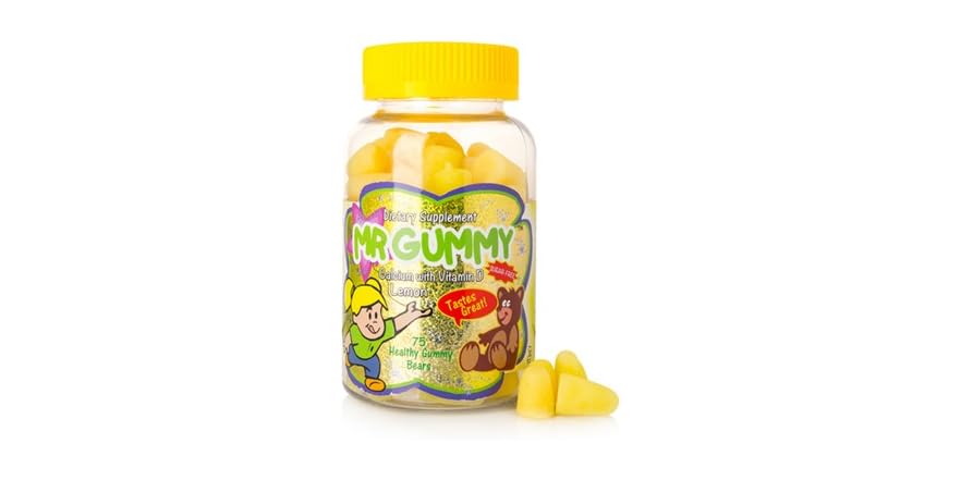 Mr. Gummy Vitamin D+Calcium - Kids-75 Ct