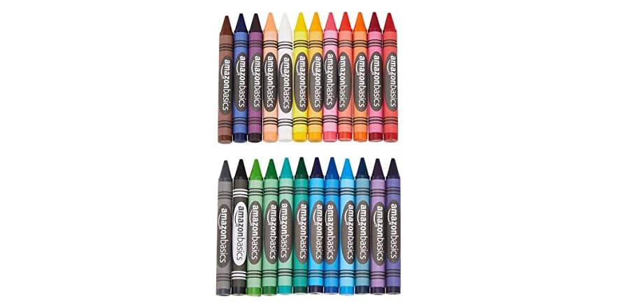 Amazon Basics Jumbo Crayons