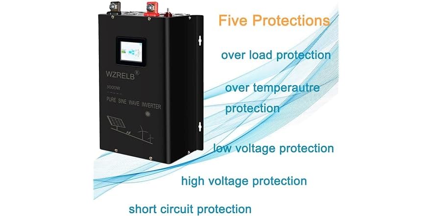 WZRELB 3000W 48V Pure Sine Wave Inverter