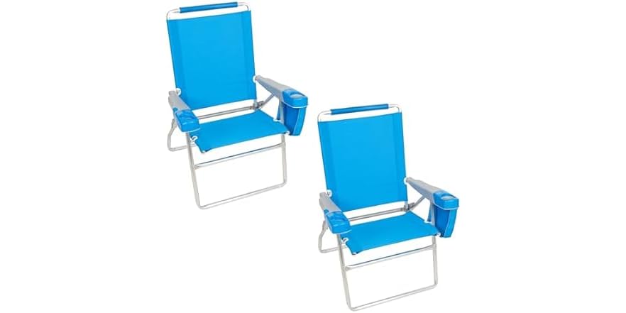 Rio Beach 4-Position Beach Chair 2-Pack