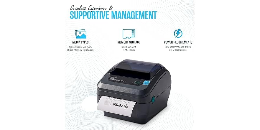 Zebra Thermal Desktop Label Printer