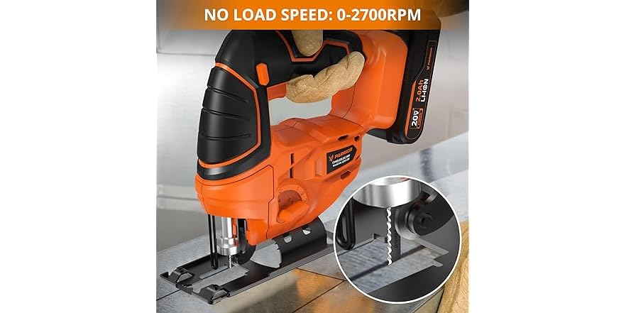 PARRIOR USPRJS01 20VCordless Jig Saw Kit