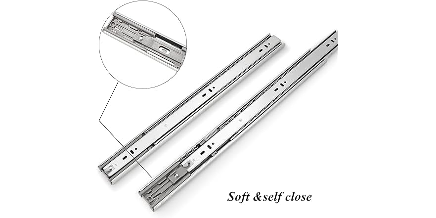 10 Pack 22" Soft Closing Draw Slides
