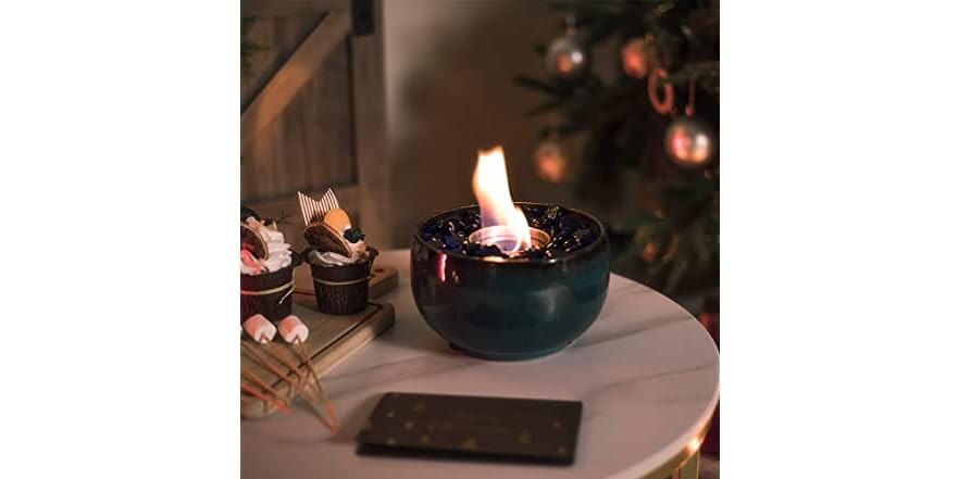 TURBRO Ceramic Tabletop Fire Pit