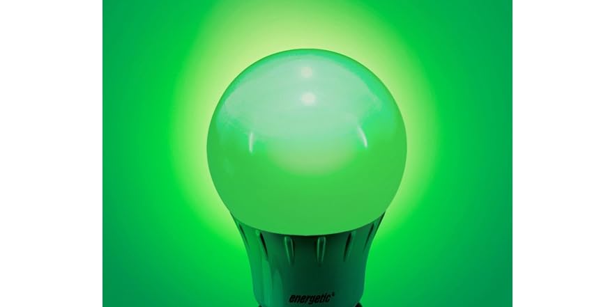 Green LED A19 Light Bulb - 2 Pack