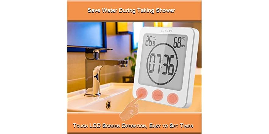 Waterproof Bathroom Clock