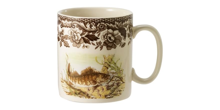 Spode Woodland American Fish Coffee Mug